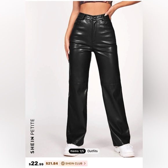 SHEIN | Pants & Jumpsuits | Medium Shein Leather Pants | Poshmark